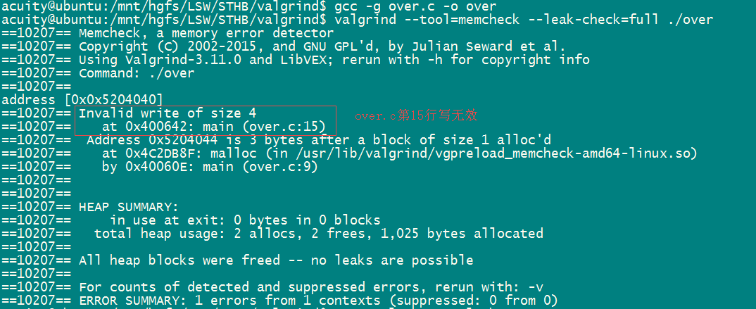 【代码质量】如何使用Valgrind检测内存泄漏_valgrind: no program specified-CSDN博客