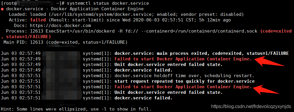 运维之docker启动失败failed To Start Docker Application Container Engine Csdn博客eoi 9469