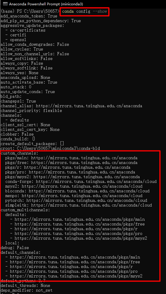 windows miniconda anaconda使用清华源_miniconda配置清华源-CSDN博客