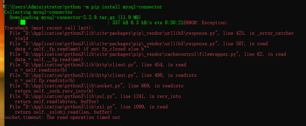 Python下载mysql-connector驱动报错解决方案_pip 安装 mysql-connector 下载异常-CSDN博客