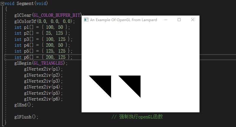 【opengl基础系列】之三角形，四边形的着色glut 三角形 着色 Csdn博客 