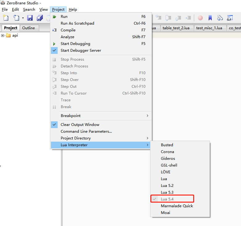 ZeroBrane Studio 简易适配 Lua 5.4_zerobranestudio-CSDN博客