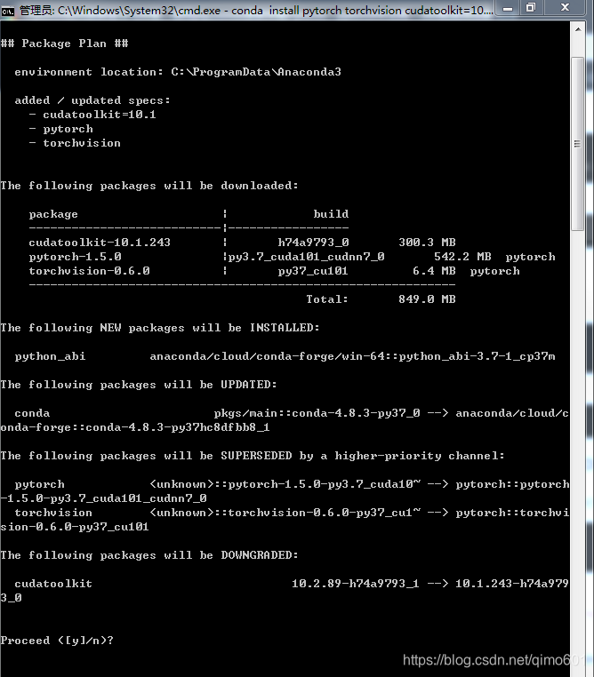 Pytorch环境安装【python3 7 Anaconda3 Cuda10 1】 Golab上配置python3 7 Pytorch1 6 Csdn博客