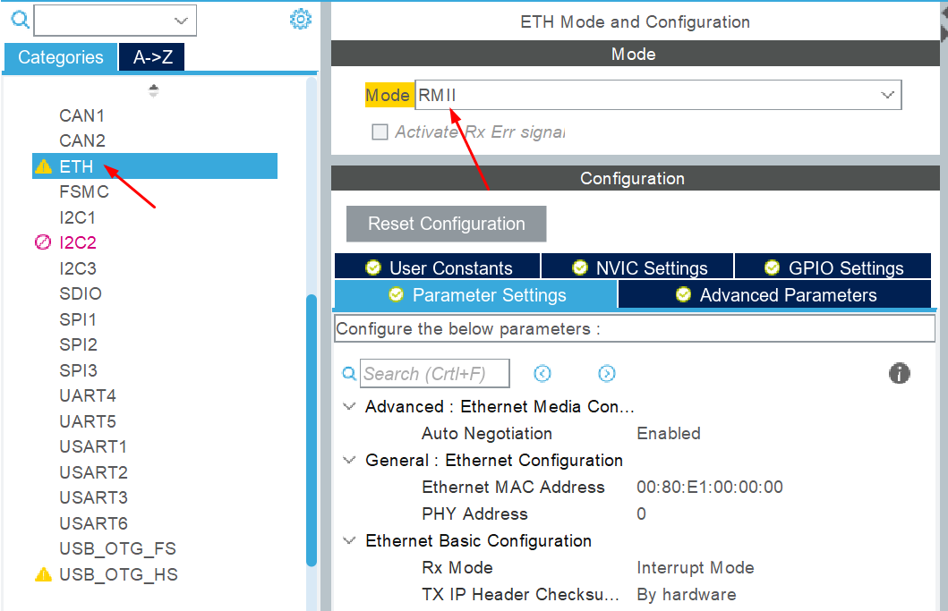 CubeMX创建系统工程：STM32F407+ LAN8720A + RMII + FreeRTOS + lwIP_stm32f407vet6 lan8720a-CSDN博客
