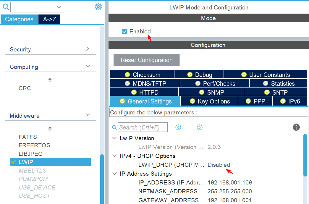 CubeMX创建裸机工程：STM32F407+ LAN8720A + RMII + lwIP_stm32f407 lwip cubemx裸机例程-CSDN博客