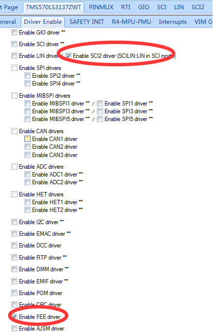 TMS570ls3137 之FEE使用_fee block number-CSDN博客