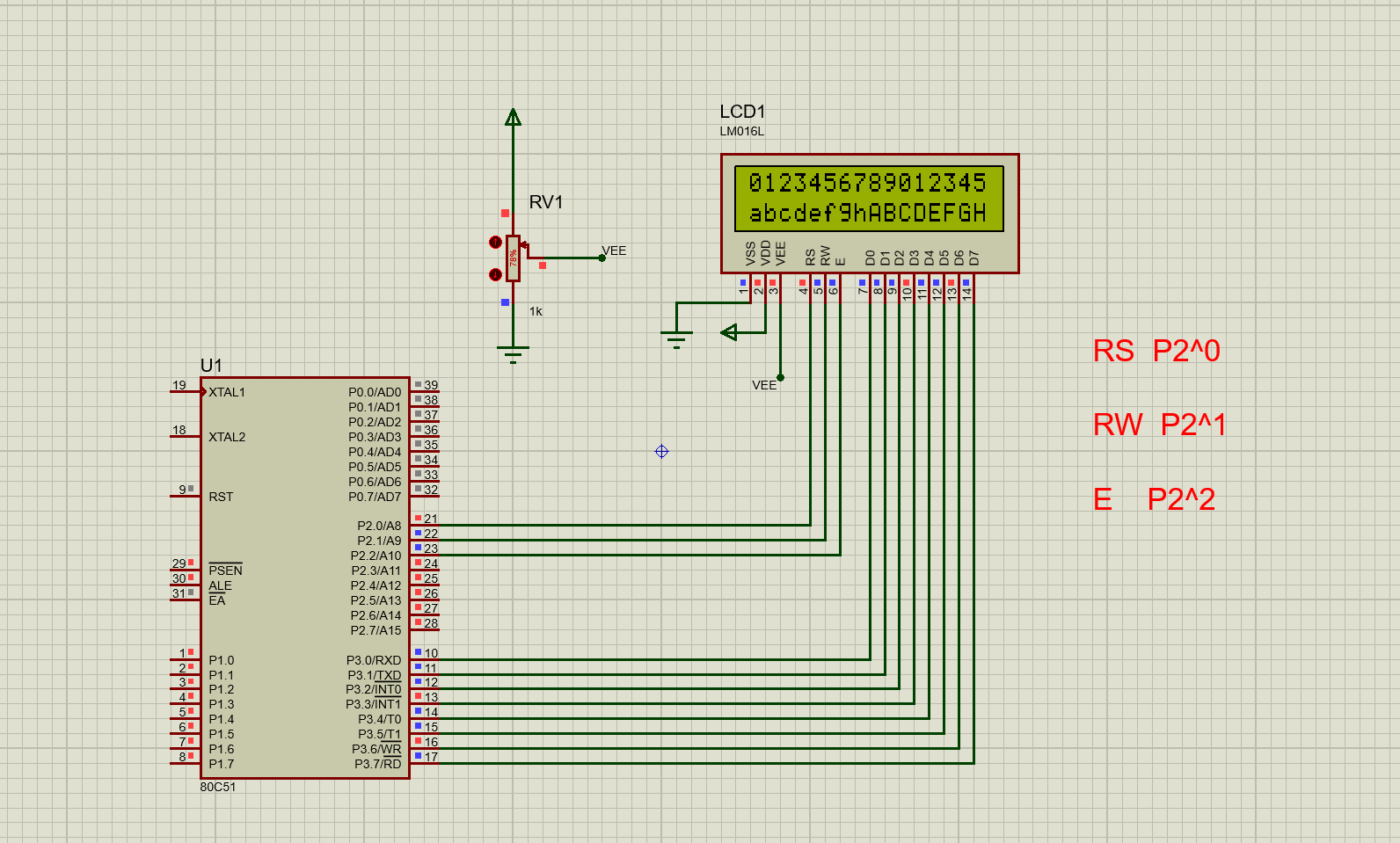 快速掌握——LCD1602液晶显示（多组实验，附带源程序）_lm016l液晶显示器引脚功能图-CSDN博客