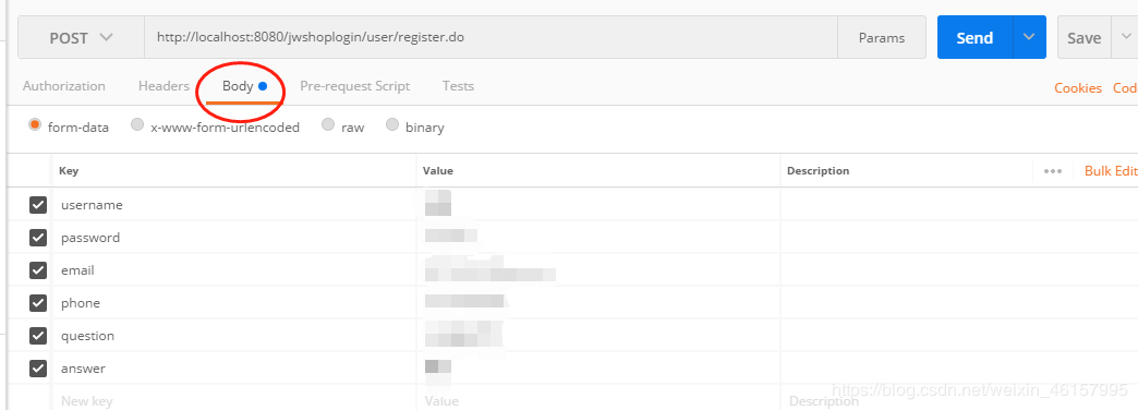 postman里Params参数和Body中的form-data参数的区别_postman params和form-data的区别-CSDN博客