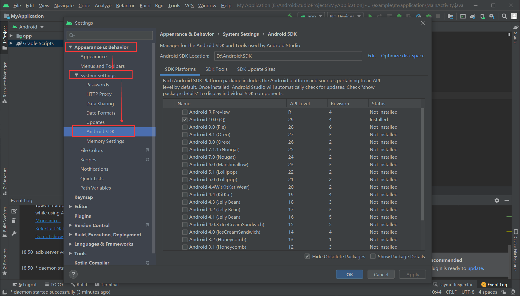 安装Android Studio没有AndroidSDK选项问题_android studio 在setting中找不到android sdk ...