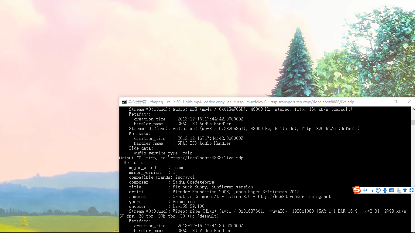 使用ffmpeg+ffplay进行rtsp推拉流_ffplay sdp-CSDN博客