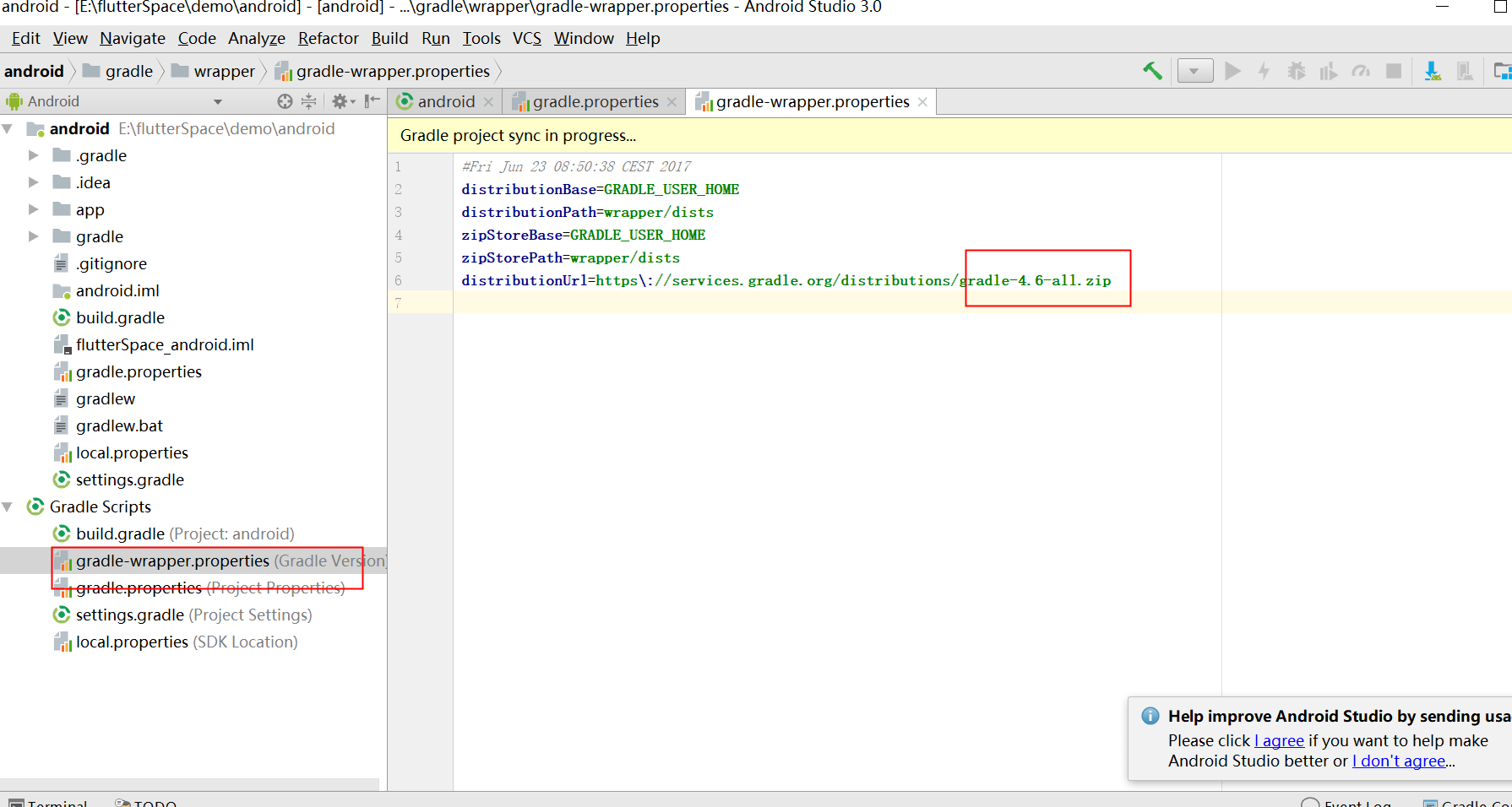 AndroidStudio报错：Could not install Gradle distribution from ‘https://services.gradle.org ...