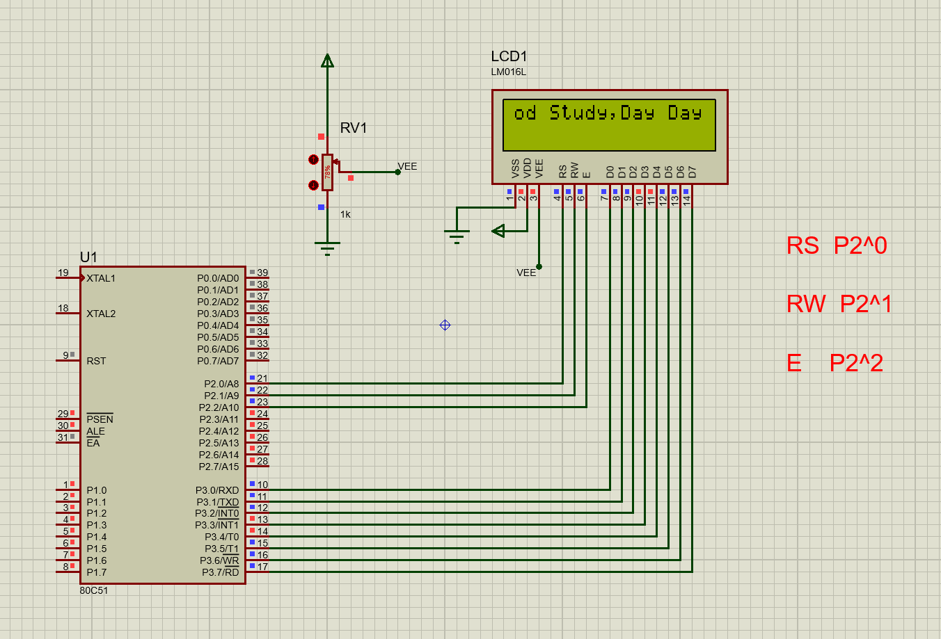 快速掌握——LCD1602液晶显示（多组实验，附带源程序）_lm016l液晶显示器引脚功能图-CSDN博客