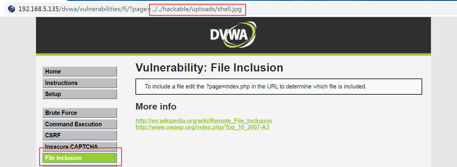 DVWA文件包含漏洞（file inclusion）_dvwa中low等级本地文件包含和远程文件包含;-CSDN博客