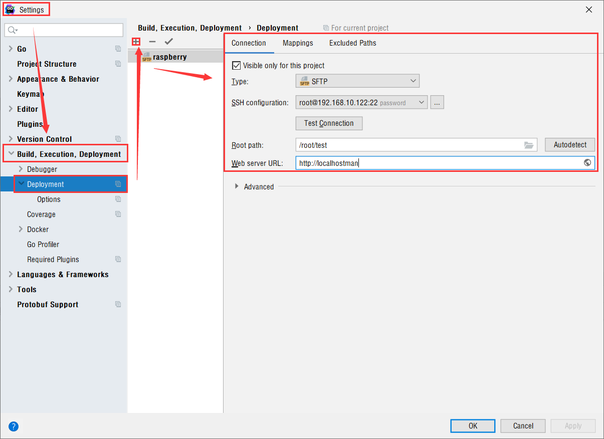 Goland 设置 Sftp : 上传和下载文件_goland如何查看和下载远程主机的文件-CSDN博客