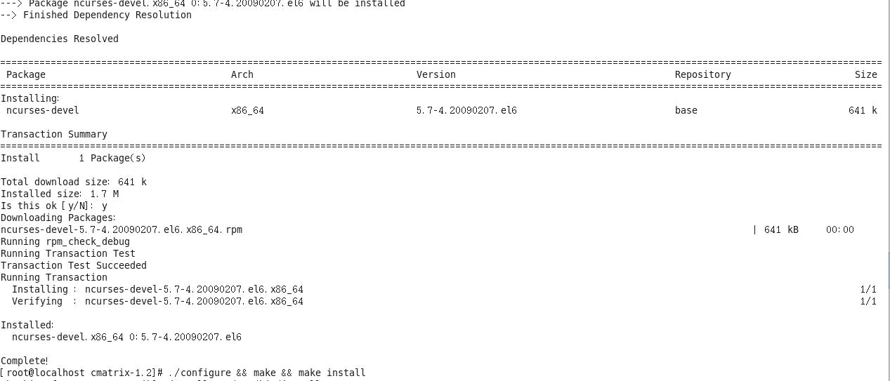 cmatrix命令与sl命令安装详解_yum cmatrix-CSDN博客