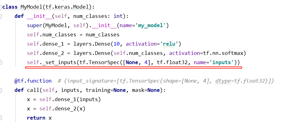 解决tf2.0中model.save()保存pb模型时cannot be saved because the input shapes have not been set.的报错_tf ...