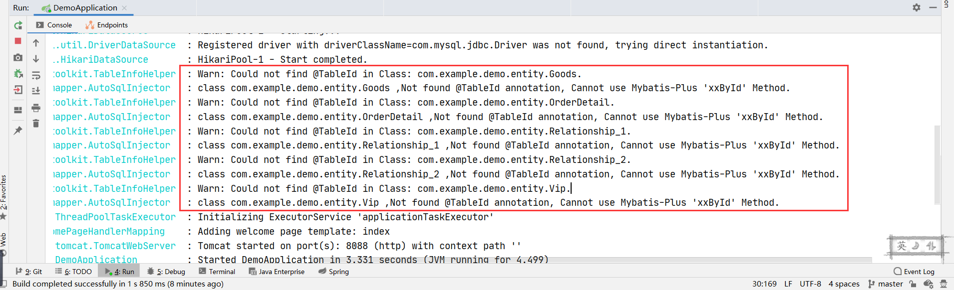 关于Not found @TableId annotation, Cannot use Mybatis-Plus ´xxById´ Method错误解决-CSDN博客