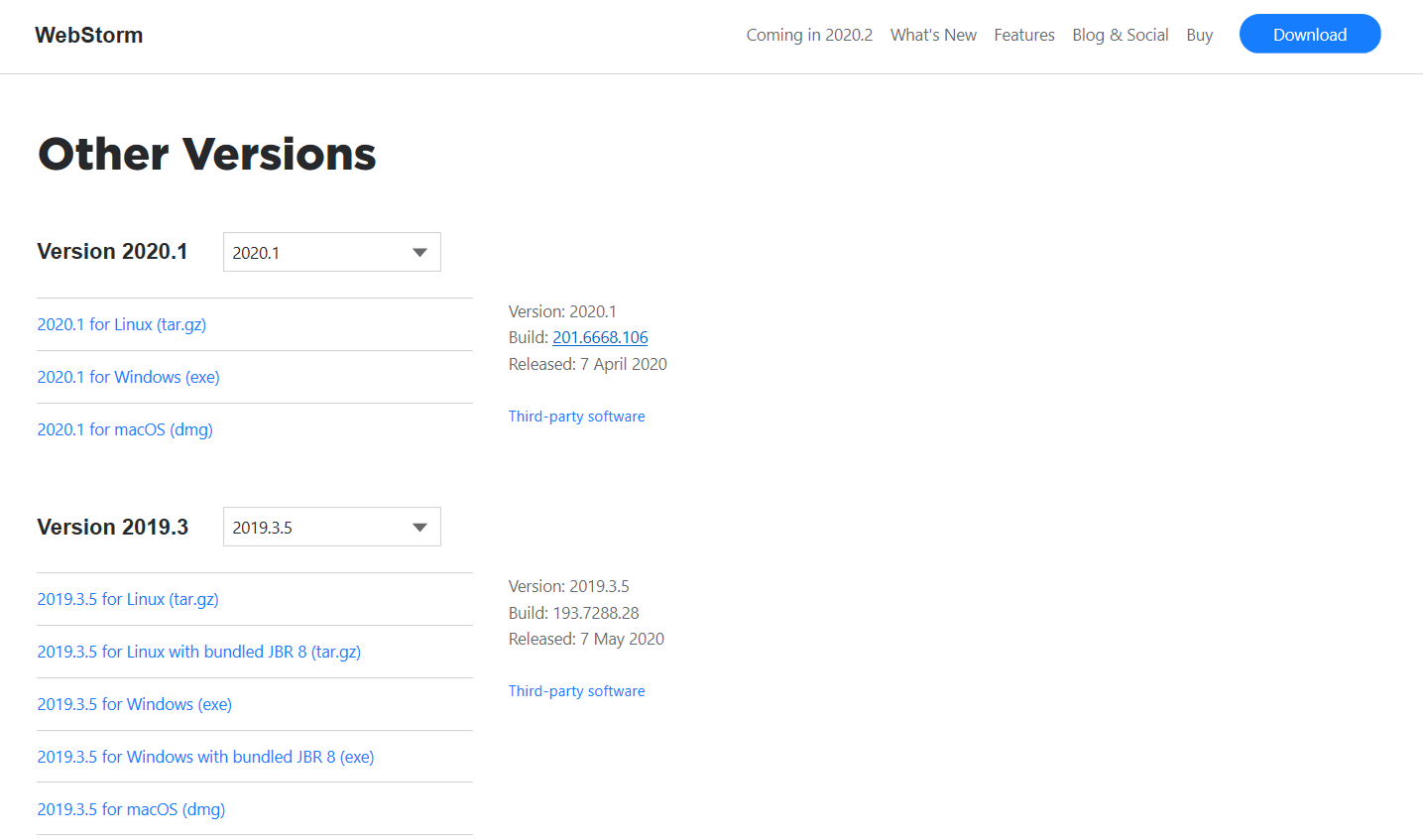 jetbrains idea webstorm 全家桶历史版本下载链接_phpstorm历史版本下载-CSDN博客