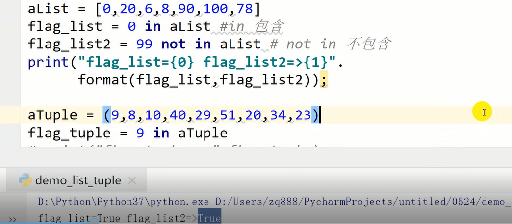 Python： 元组（tuple）and序列in¬ Intuple不能使用not In么 Csdn博客 