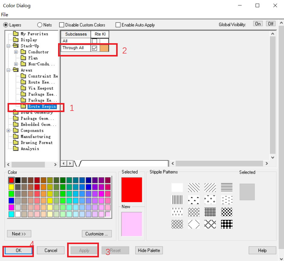 Cadence allegro中route keepin怎样显示和隐藏？_allegro显示routekeepin-CSDN博客