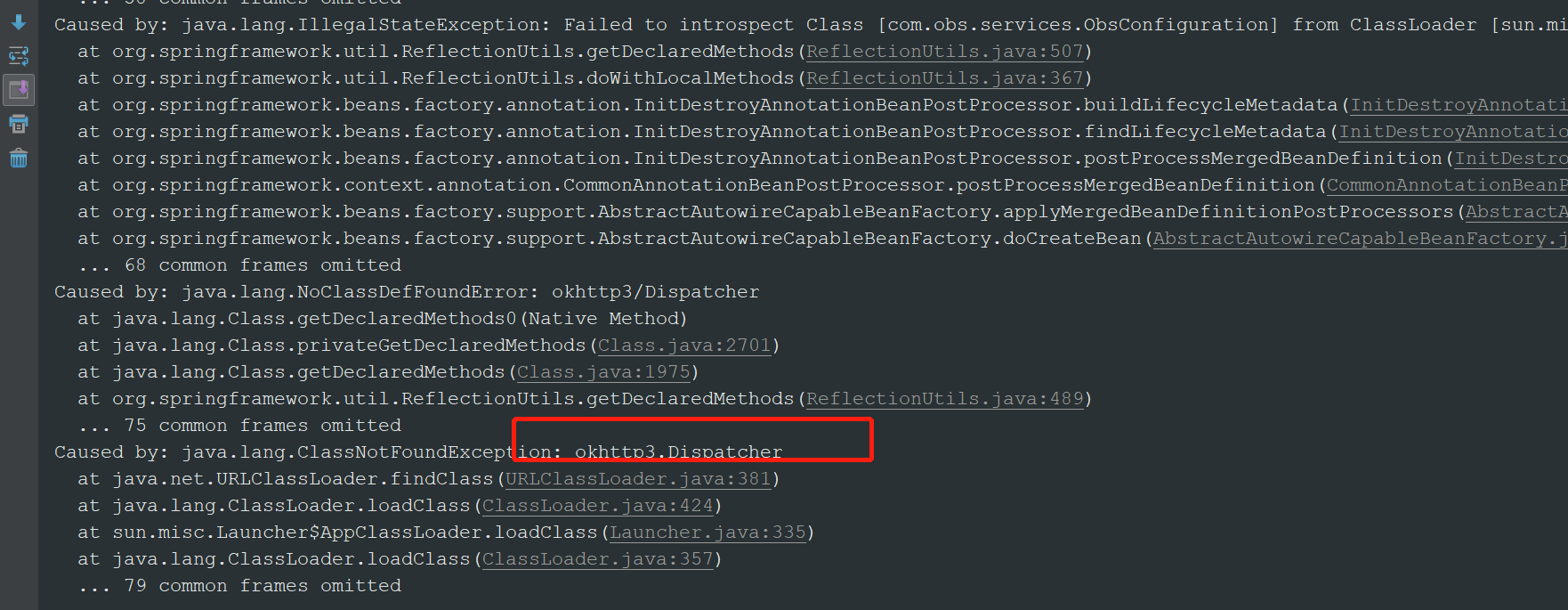 踩坑日志2 Javalangnoclassdeffounderror Ok3dispatcher Csdn博客 