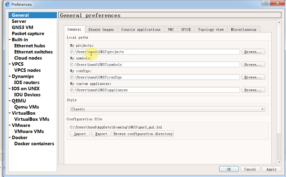 思科入门小白——安装本地GNS3模拟器并关联secureCRT使用_gns3 路由器灰的-CSDN博客