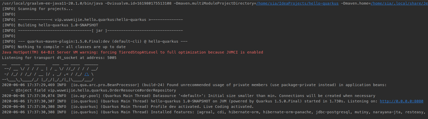 向云原生靠近 | 体验 GraalVM 静态编译字节码，尝试 “超声波 Java” - Quarkus_graalvm jps-CSDN博客