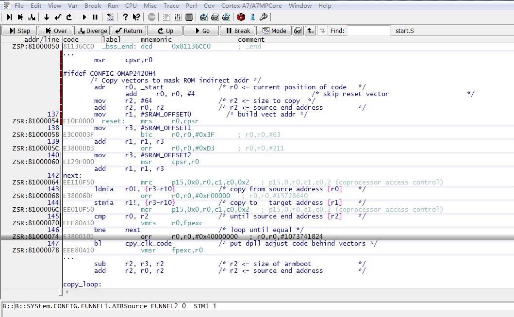 ARM coresight- trace32 调试uboot_用trace debug uboot-CSDN博客