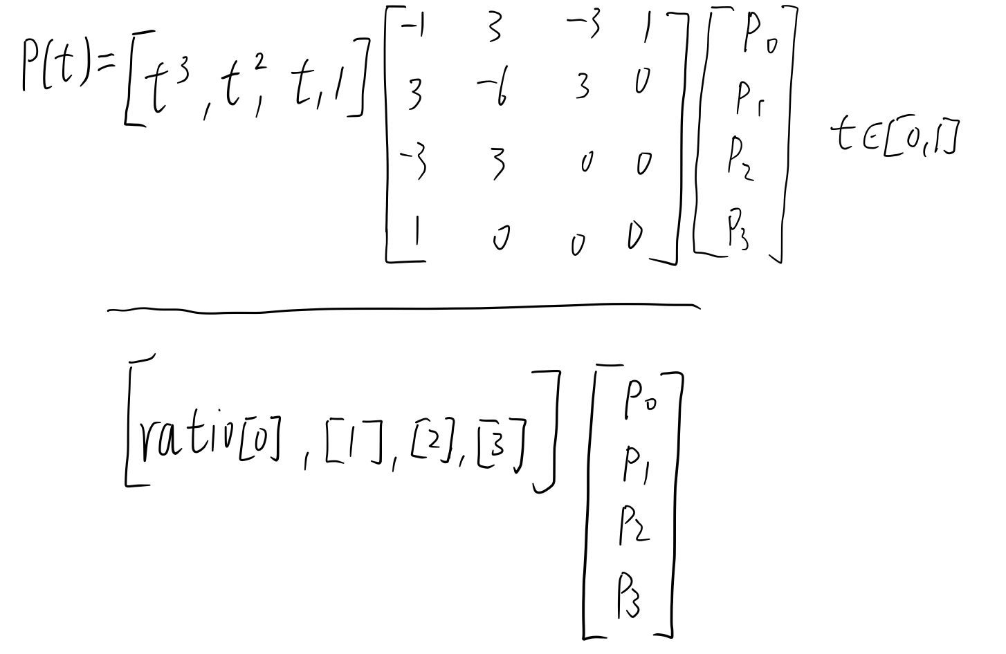 计算机图形学：3次Bezier曲线绘制_三次bezier曲线-CSDN博客