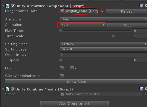 【DragonBones】DragonBones动画在unity里的使用介绍（导入运行库、创建动画）_user unity中龙骨组件是哪个-CSDN博客