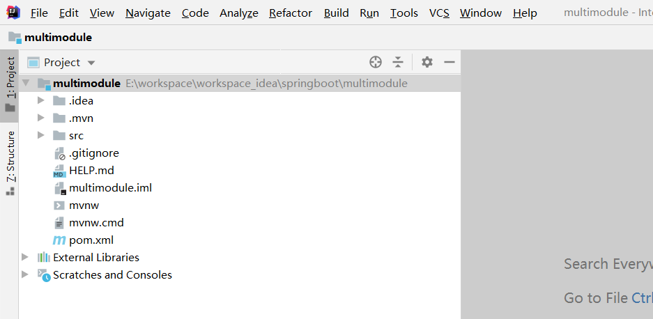 SpringBoot多模块项目搭建（Maven管理、整合MyBatis，搭建、依赖、打包）_springboot项目多个module打成一个包resource下mapper文件会合并吗-CSDN博客