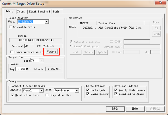 keil 使用STlink下载程序时提示command not supported-CSDN博客