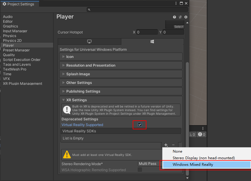 Hololens2 与Unity 2019.3.13f1使用Holographic Remoting远程连接调试程序_hololens 2 holographic remoting-CSDN博客