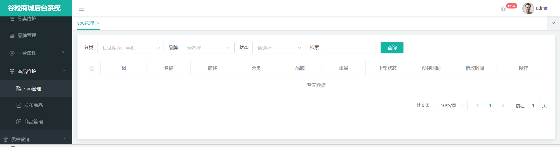 Briefly understand the SPU, SKU, and ID in the e-commerce system. What ...