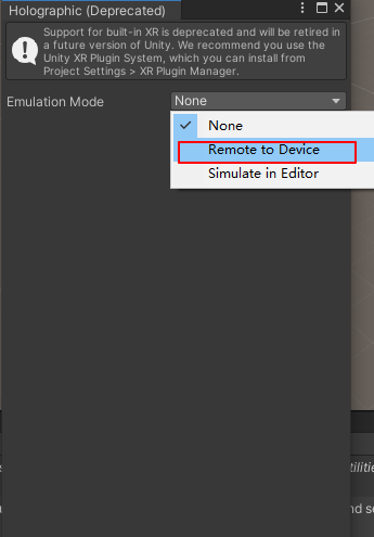 Hololens2 与Unity 2019.3.13f1使用Holographic Remoting远程连接调试程序_hololens 2 holographic remoting-CSDN博客