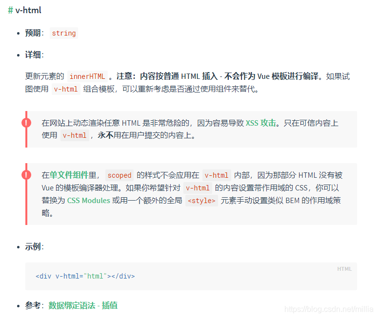 Vue使用v Html获取文档后css样式不生效在单文件组件scoped 样式将不会作用于 V Html 里的内容因为 Html 内容不会被 V Csdn博客