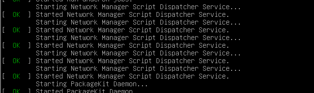 Ubuntu 安装卡在 Started Network Manager Script Dispatcher Service位置_start network manager script ...