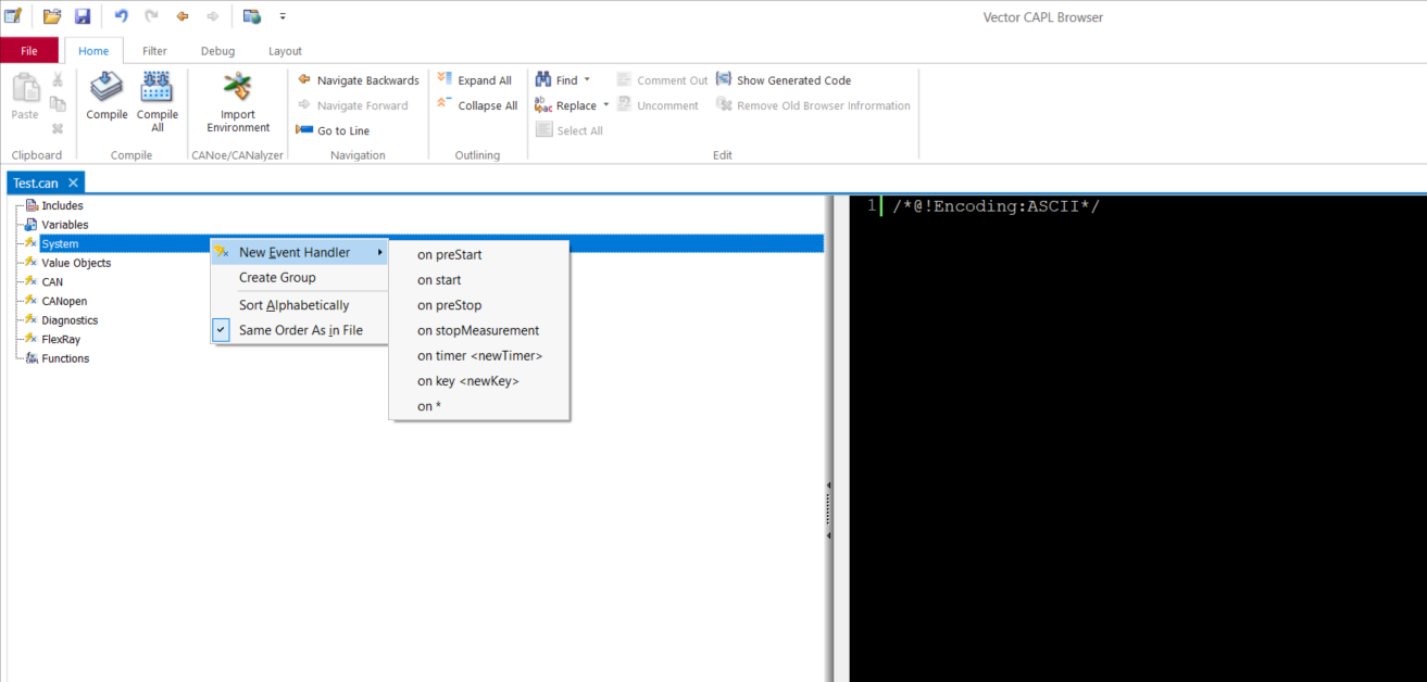 CAPL General Event Procedures (1) - Programmer Sought
