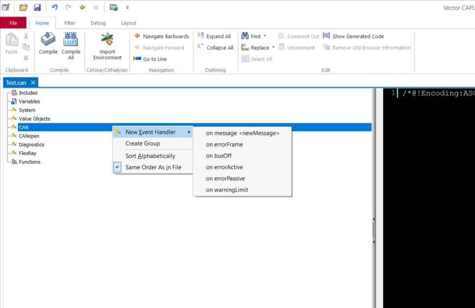 CAPL General Event Procedures (1) - Programmer Sought