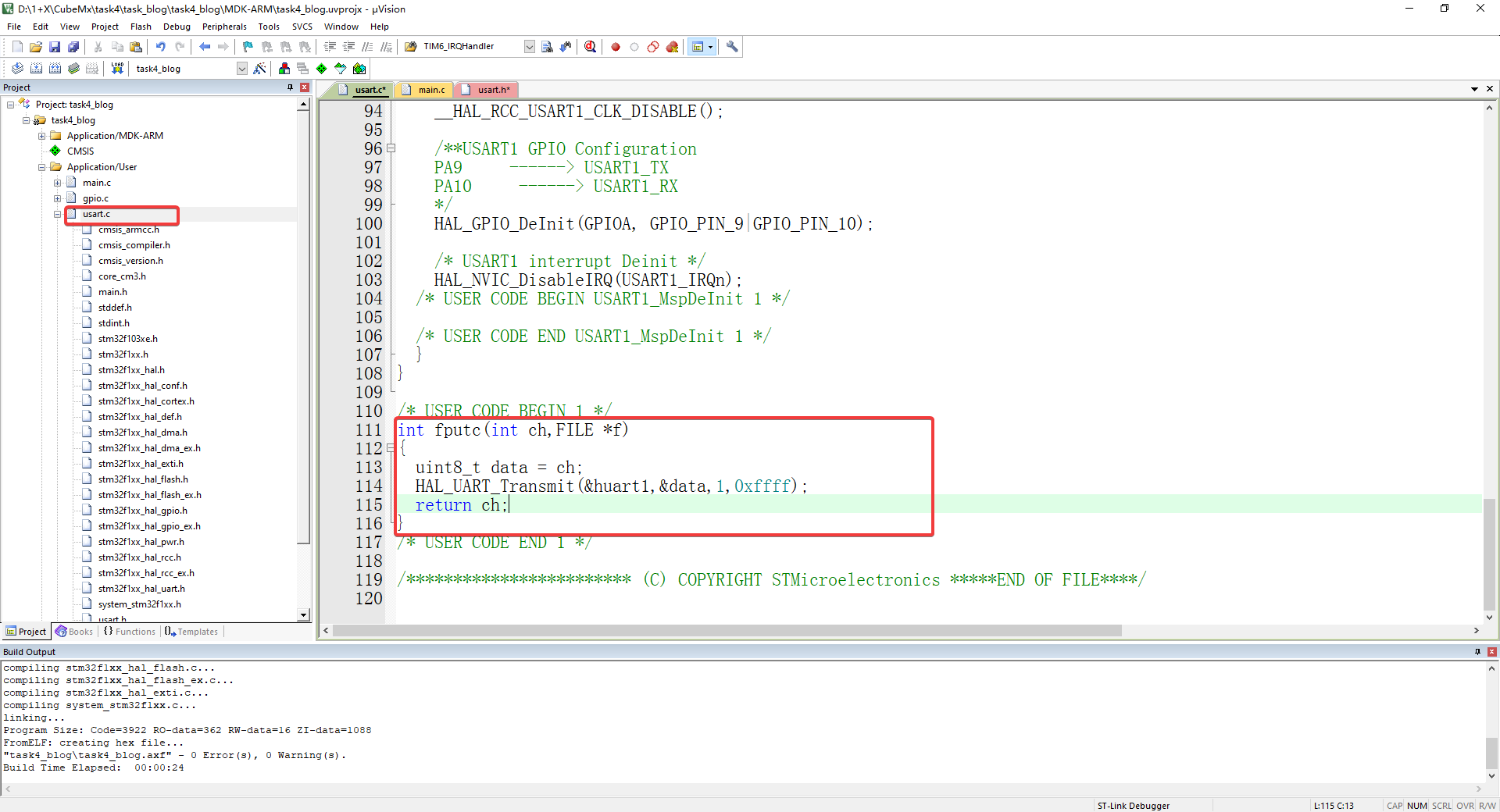 Stm32CubeMx实现串行通信控制LED灯_stm32cube-串口控制led-CSDN博客