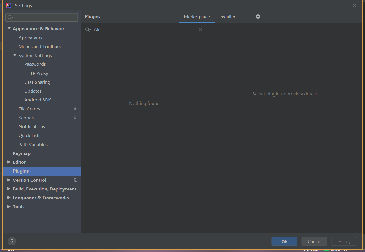 IDEA中Plugins搜索不到任何插件解决办法，网上各方法大全（总有一种适合你）_idea中file - settings – plugins里面没内容-CSDN博客