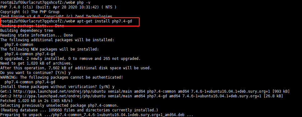 PHP7.4版本 安装GD库扩展_sudo apt-get install php7.4-gd-CSDN博客