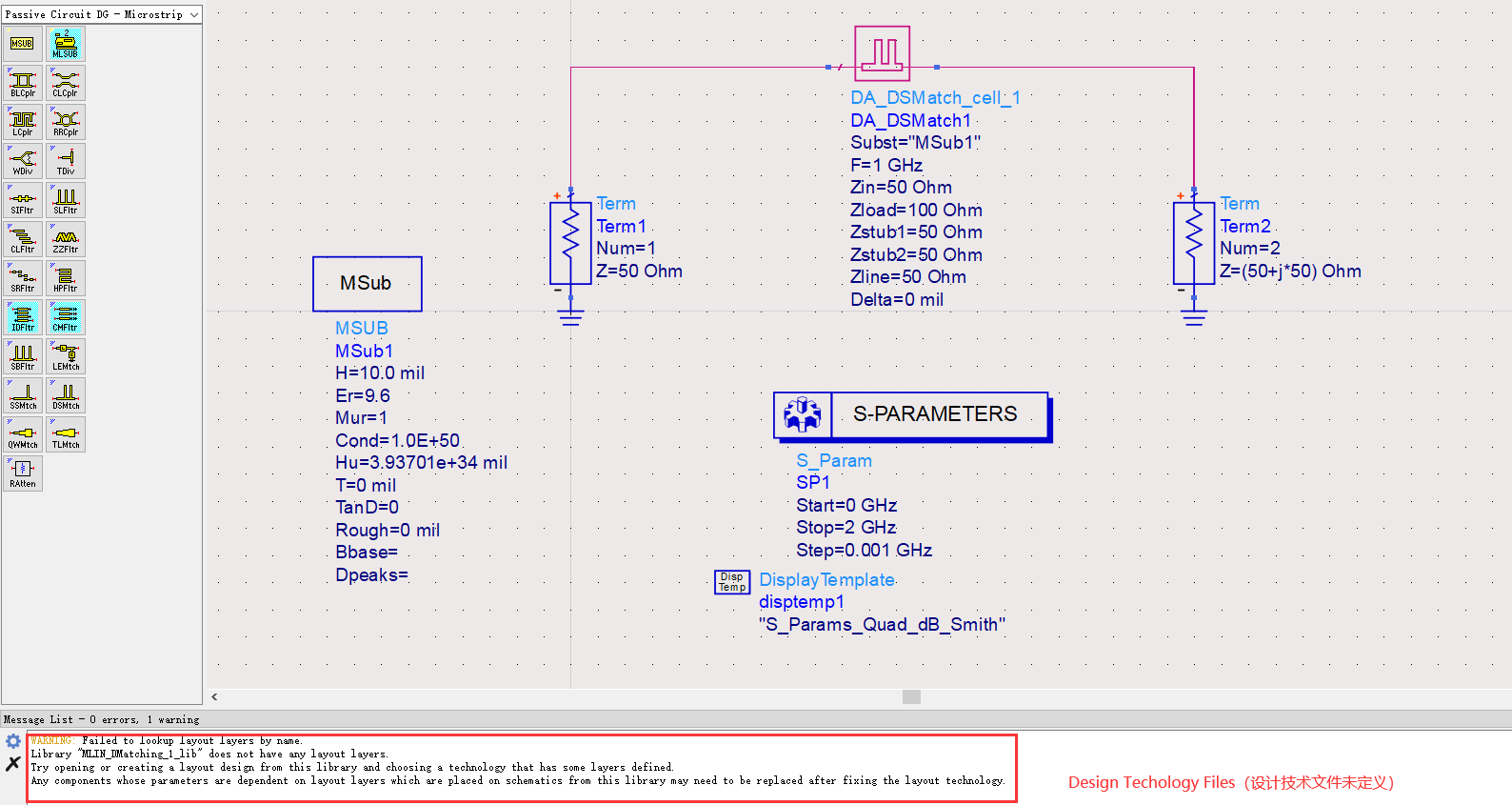 ADS2017微带双枝短截线匹配电路设计_微带双支匹配网络仿真设计-CSDN博客