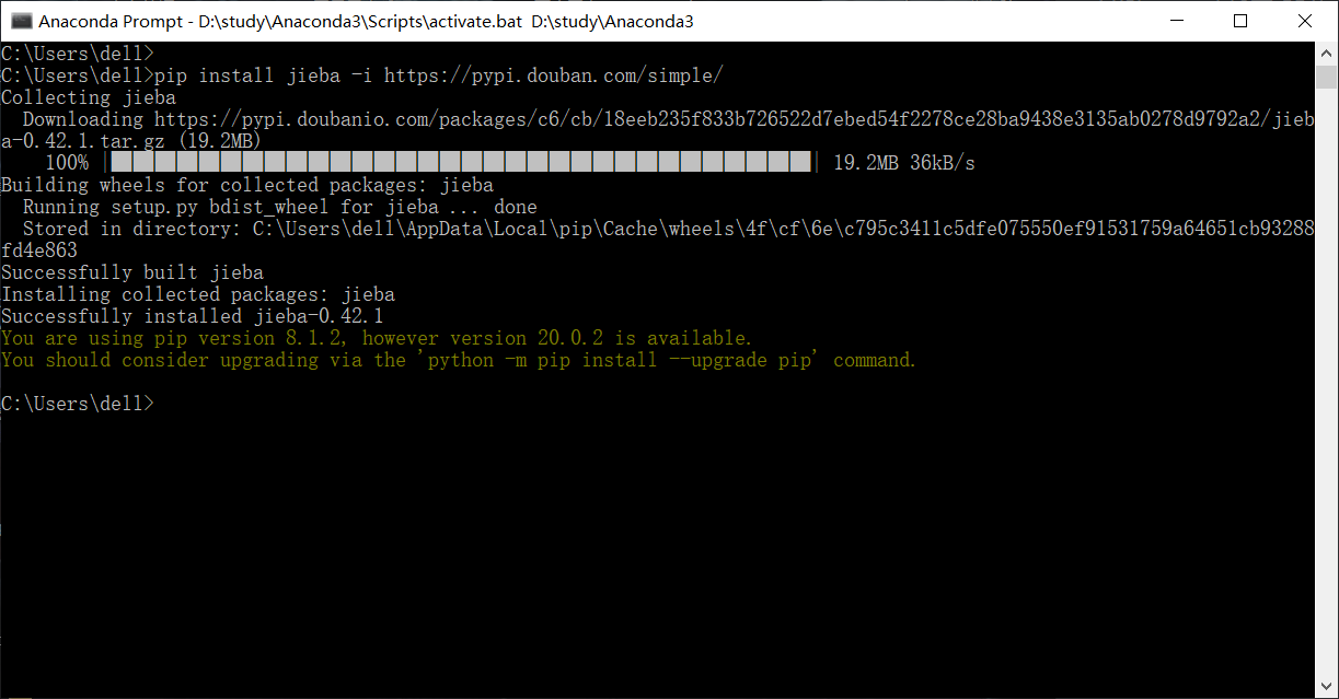 Python安装jieba的方法_python怎么安装jieba-CSDN博客