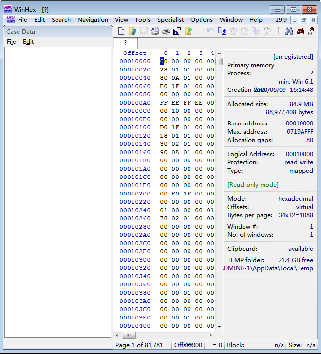 使用WinHex搜索一个进程中的文本图解_winhex搜索16进制-CSDN博客