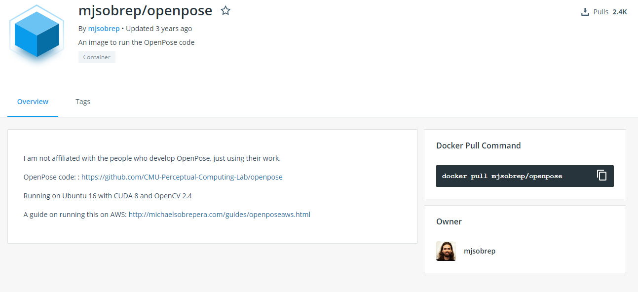 Ubuntu从头开始使用Docker运行OpenPose_openpose docker-CSDN博客
