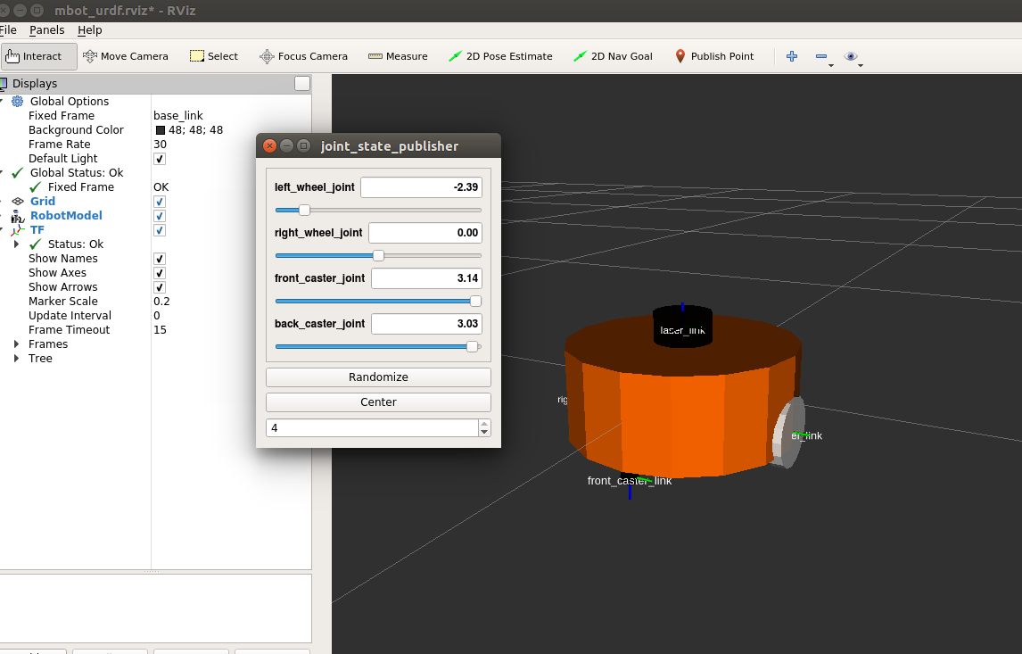 ROS urdf xacro 建模 差速轮模型_ros中axis是什么-CSDN博客