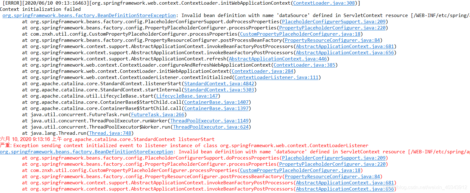 Org Springframework Beans Factory Beandefinitionstoreexception Invalid Bean Definition With