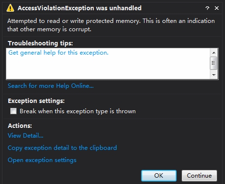 高版本与.net4.5兼容错误：Attempted to read or write protected memory._attempted to read or write ...