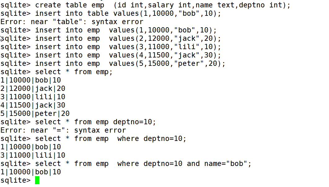 数据库sqlite3基础操作_sqlite3某一列从头开始写-CSDN博客